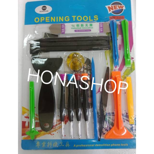 Jual Opening tools Sunshine 2288 Alat Service HP Alat Pembongkar 1 Set ...