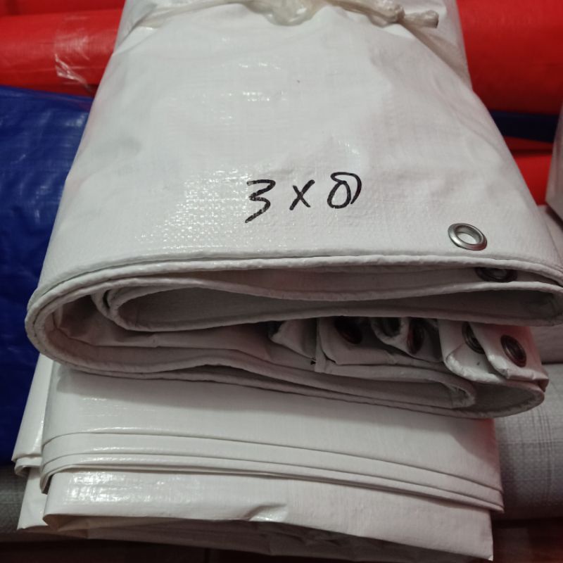Jual terpal type A5 putih,ukuran 3x8m kuat dan tebal. | Shopee Indonesia