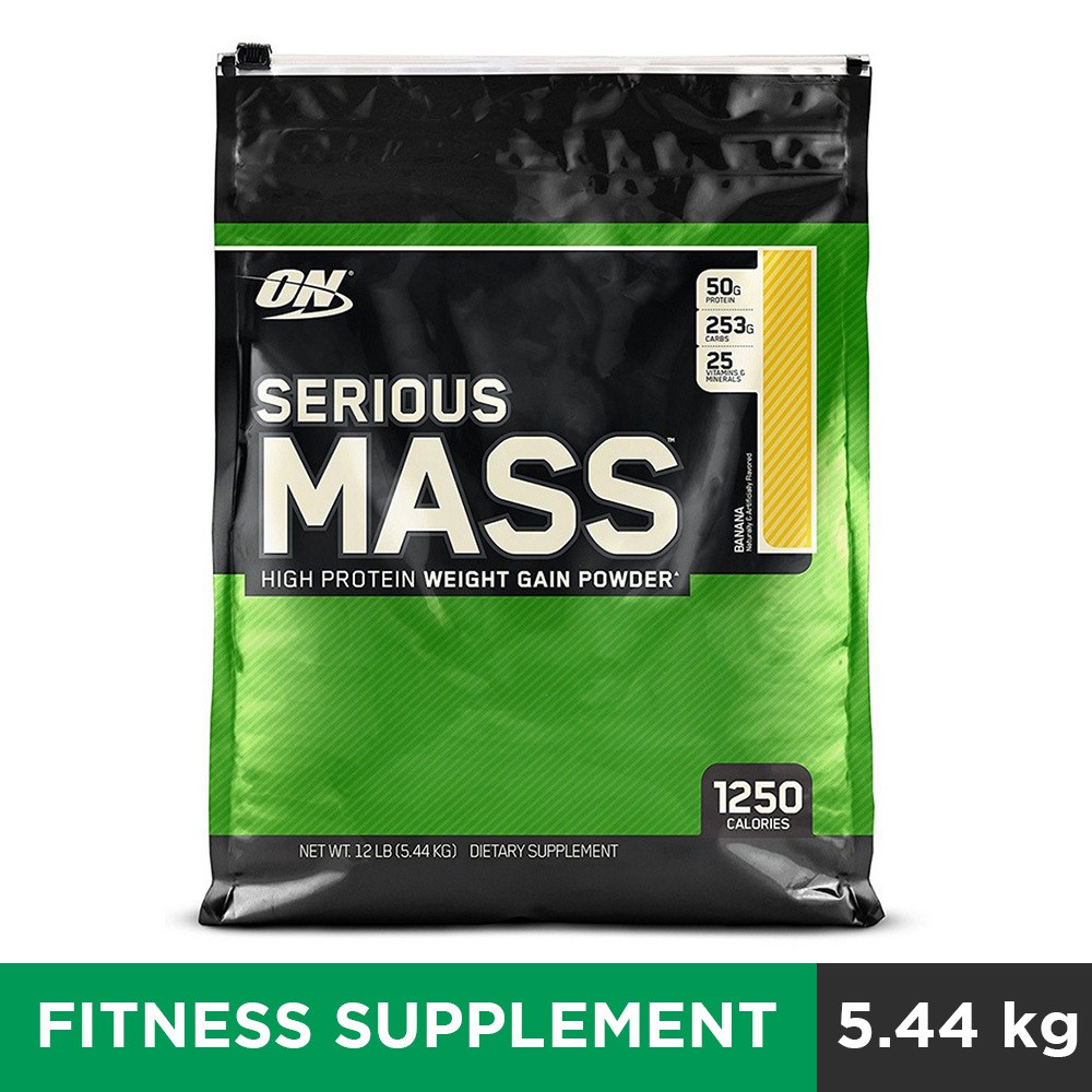 Jual Optimum Nutrition - Serious mass 12 lb - Susu Gym dan Fitness ...