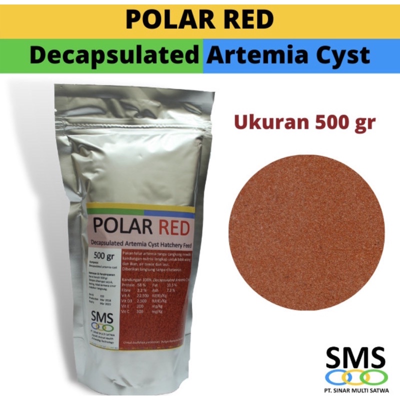 Jual POLARED POLAR RED 500 GRAM ARTEMIA INSTAN 500 GRAM | Shopee Indonesia