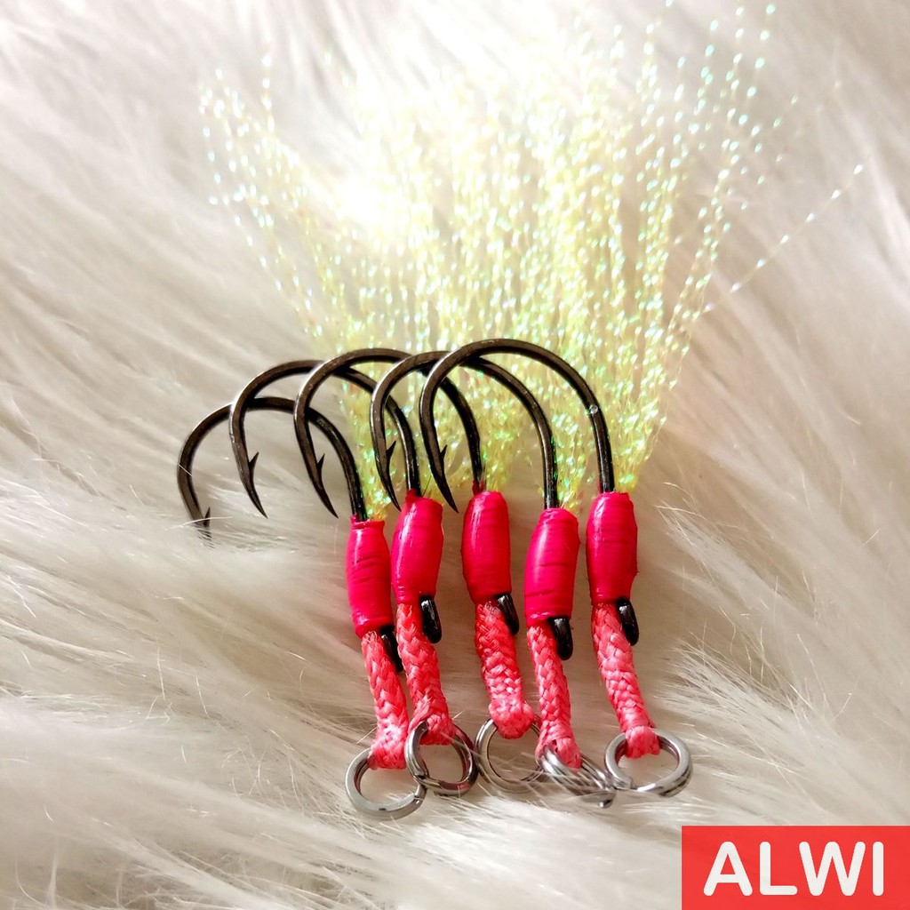 Jual ALWI Micro Assist SINGLE HOOK Resin VM 7gr -20gr | Shopee Indonesia