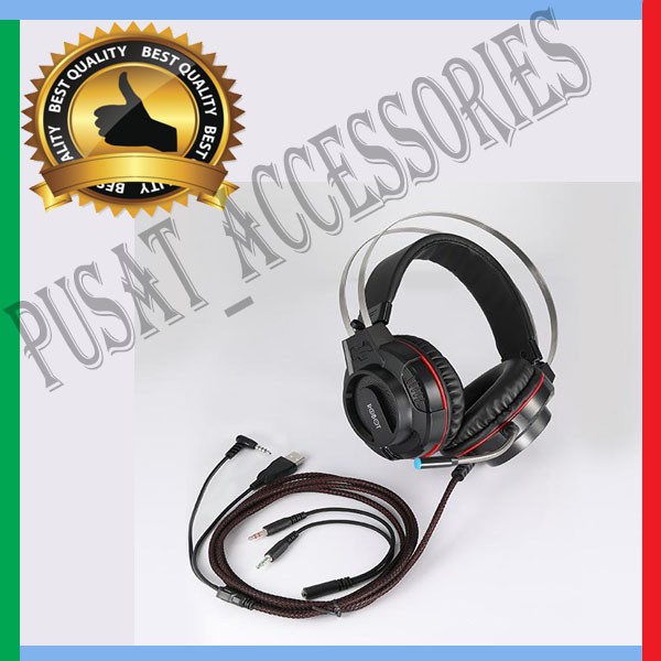 Jual ROBOT RH-G20 Headphone Gaming Wired Headset Wired Earphone 7 LED ...
