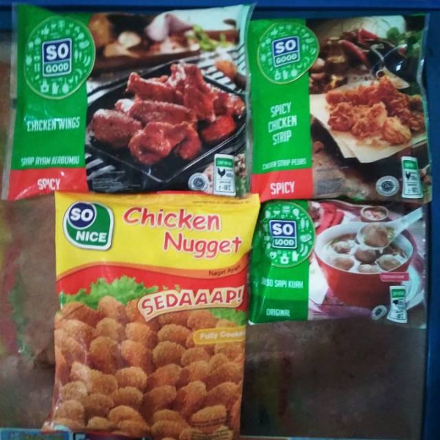 Jual Paket Hemat So Good Chicken Wing 400gr plus Chicken Strip 250gr ...