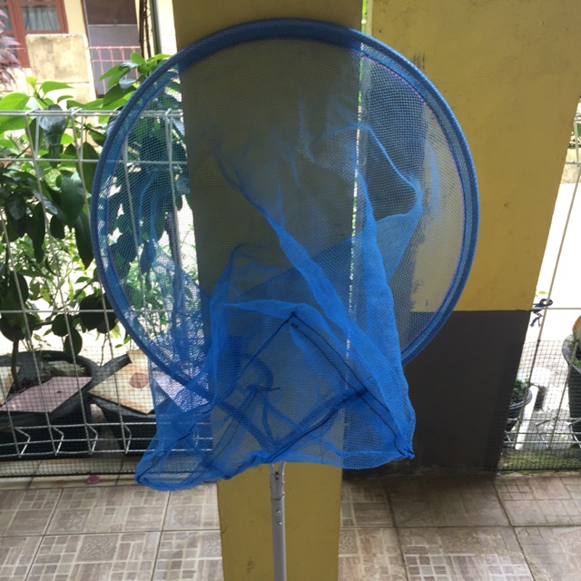 Jual Serokan jaring ikan jumbo aquarium kolam almunium diameter 47cm ...