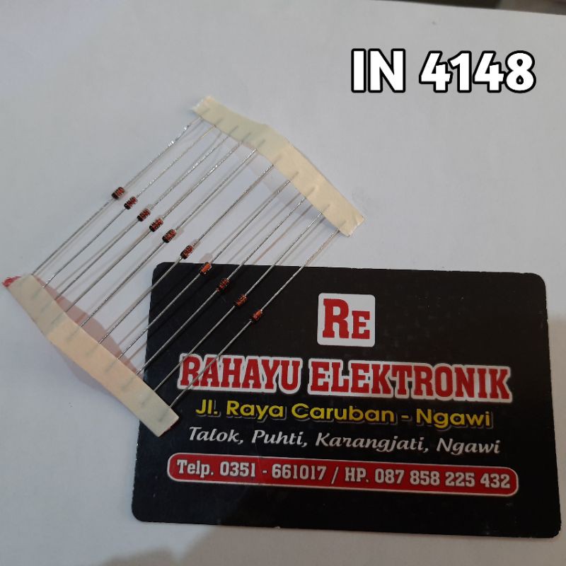 Jual DIODA IN 4148 / DIODE 1N48 IN4148(QTY100) | Shopee Indonesia