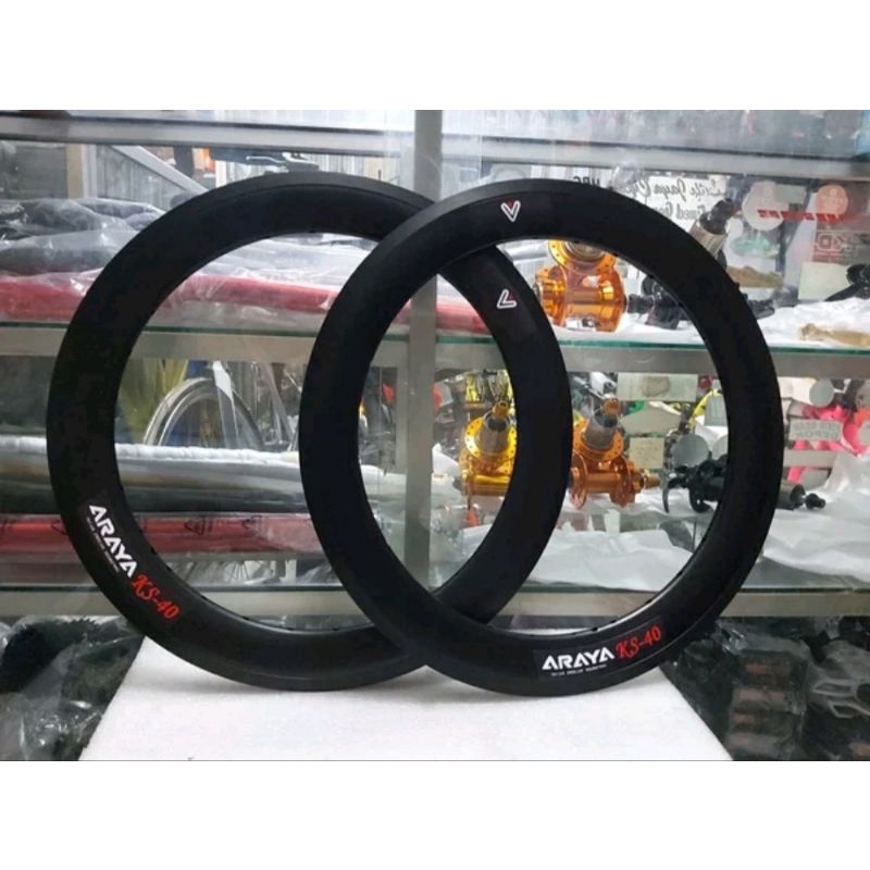 Jual RIMS ARAYA KS-40 16X1 3/8 349 28 HOLE ALLOY HARGA SATUAN | Shopee ...