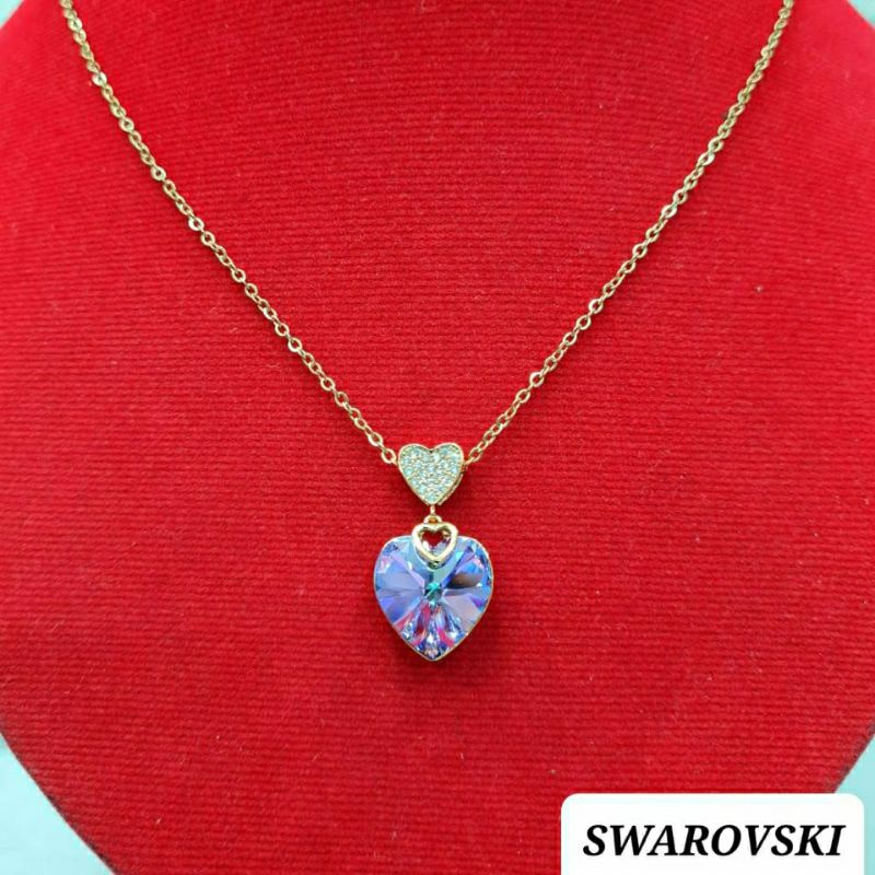 Jual KALUNG Y4316 MATA KRYSTAL SWAROVSKI ORIGINAL MATA GRADASI UNGU DAN ...