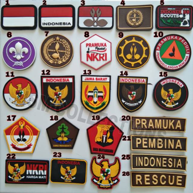 Jual Patch Rubber LOGO PRAMUKA / SCOUT / PRAMUKA INDONESIA / Tempelan ...