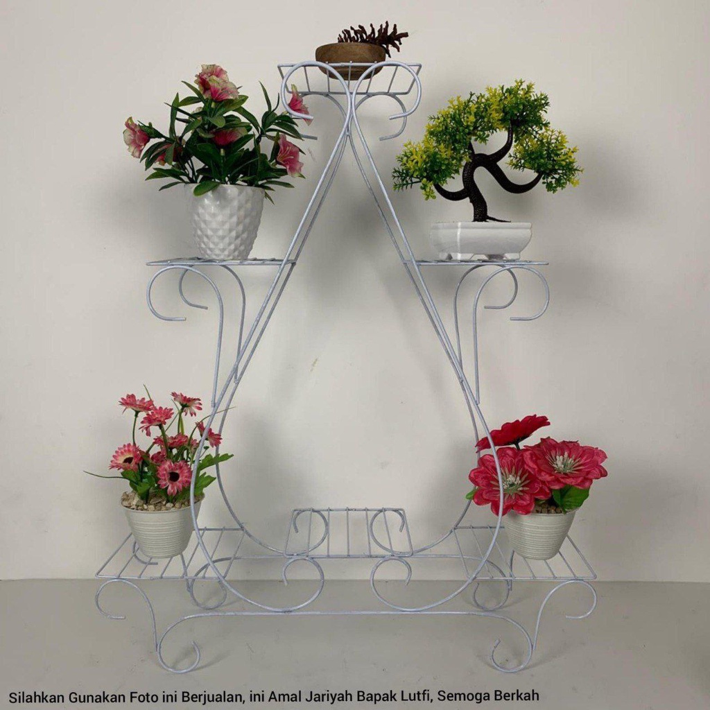 Jual rak bunga besi motif love | Shopee Indonesia