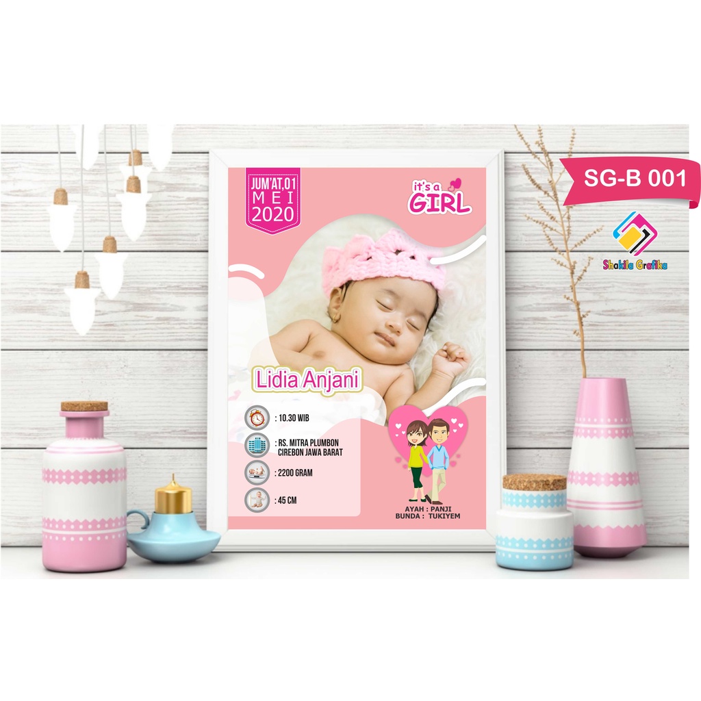 Jual desain biodata bayi baby | Shopee Indonesia