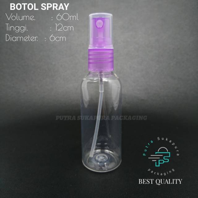 Jual BOTOL SPRAY 60 ML UNGU / BOTOL MILAGROS KOSONG 60 ML | Shopee ...