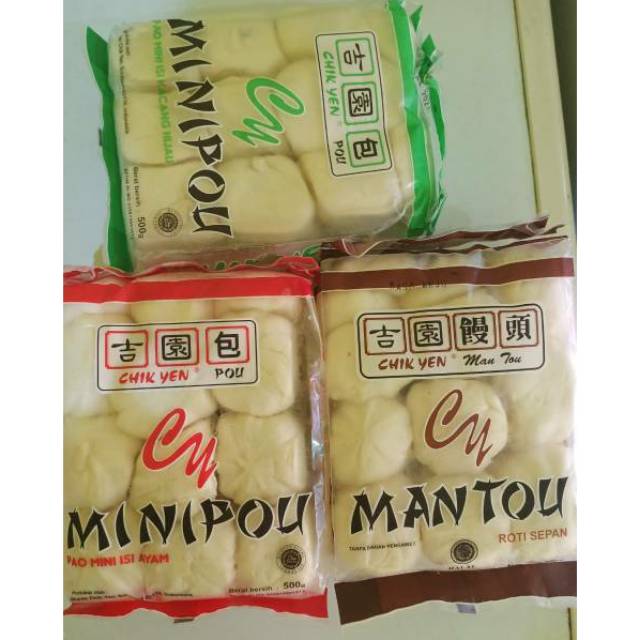 Jual Chik Yen minipou bakpao mantao aneka rasa 500gr | Shopee Indonesia