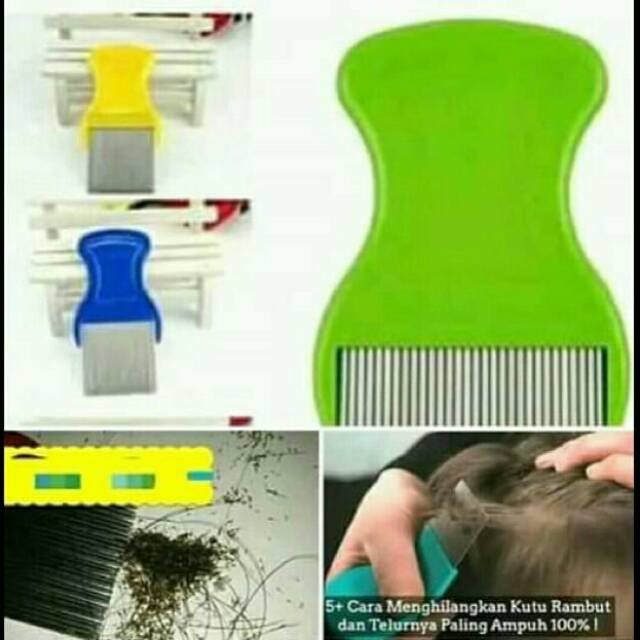 Jual Sisir kutu dan telor/ serit/ serit stainles/ sisir kutu rambut ...