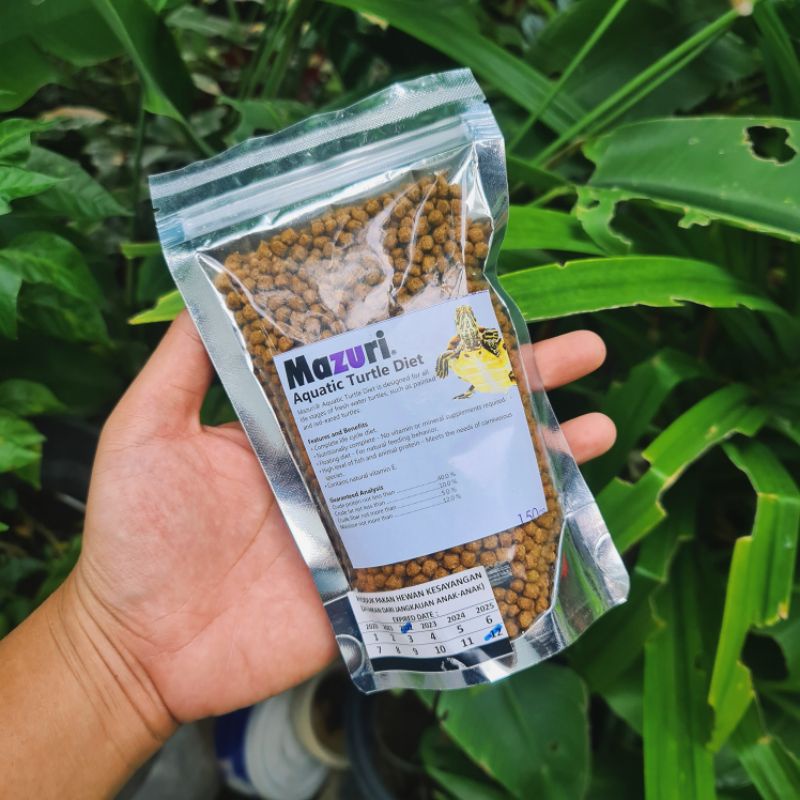 Jual Mazuri Aquatic Turtle Diet 150 gr Makanan Pakan Kura Kura Air ...