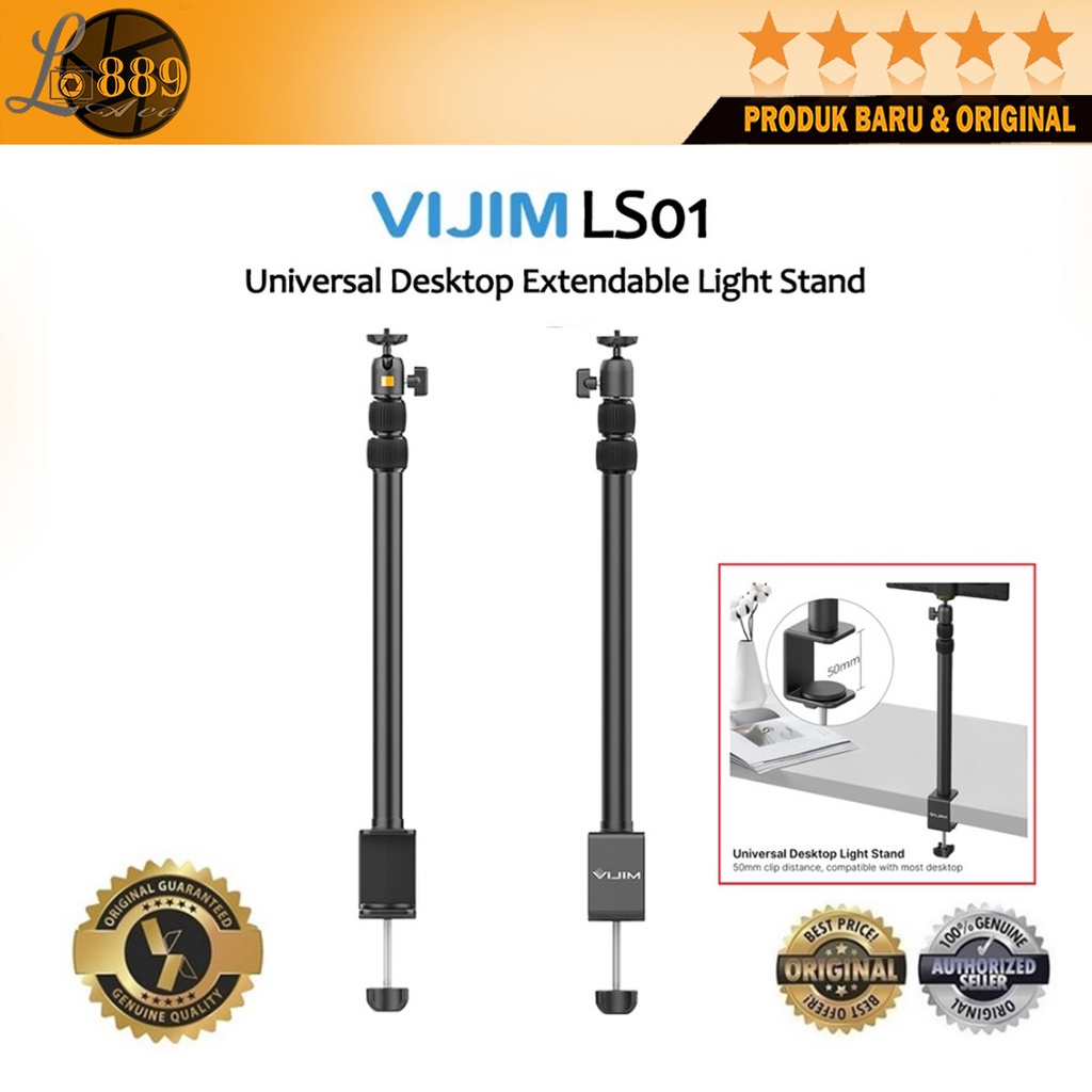 Jual Ulanzi Vijim LS01 Desktop Extendable Light Stand with Table Clamp ...