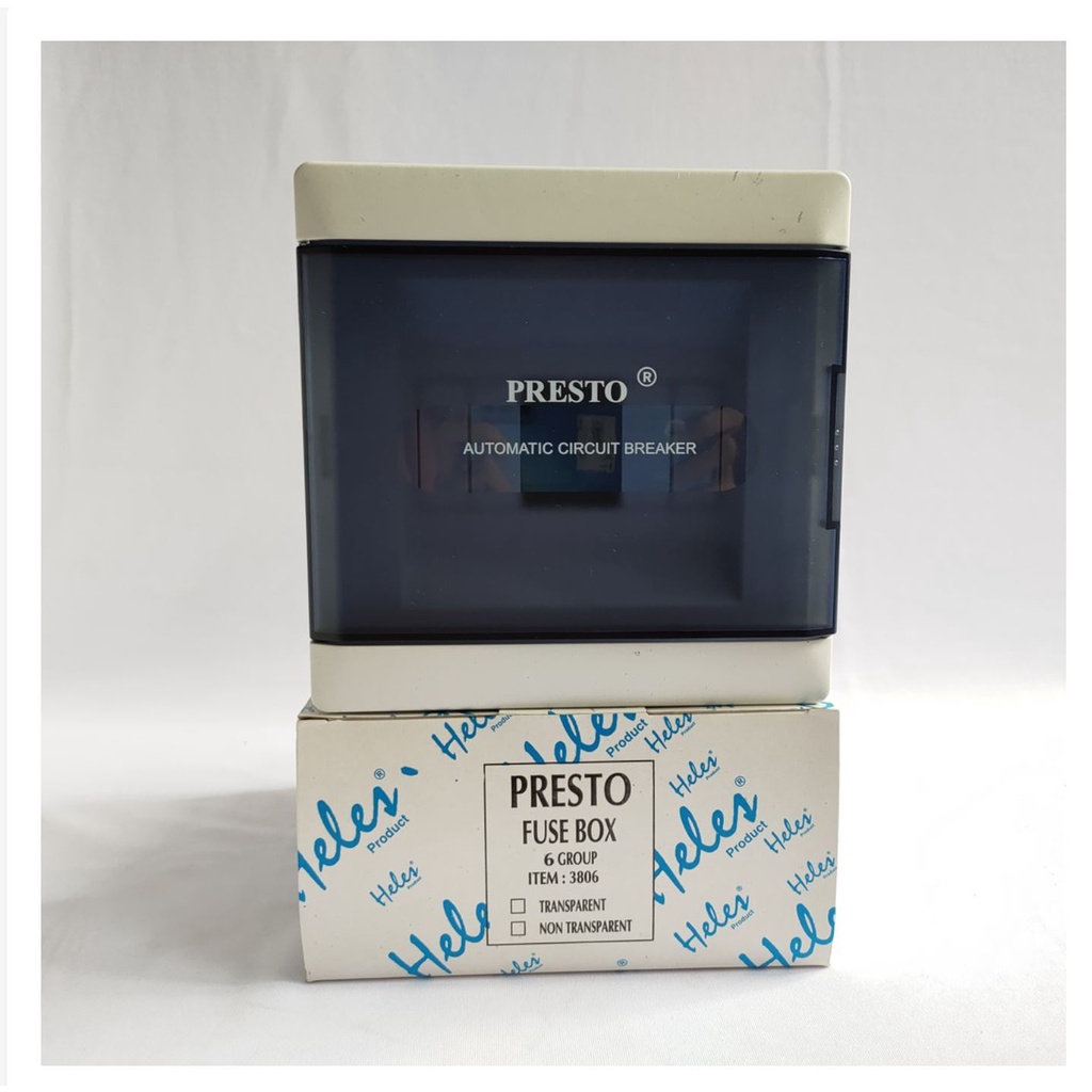 Jual Box Mcb Presto Fuse Box Outbow 6 Group HELES 3806 | Shopee Indonesia