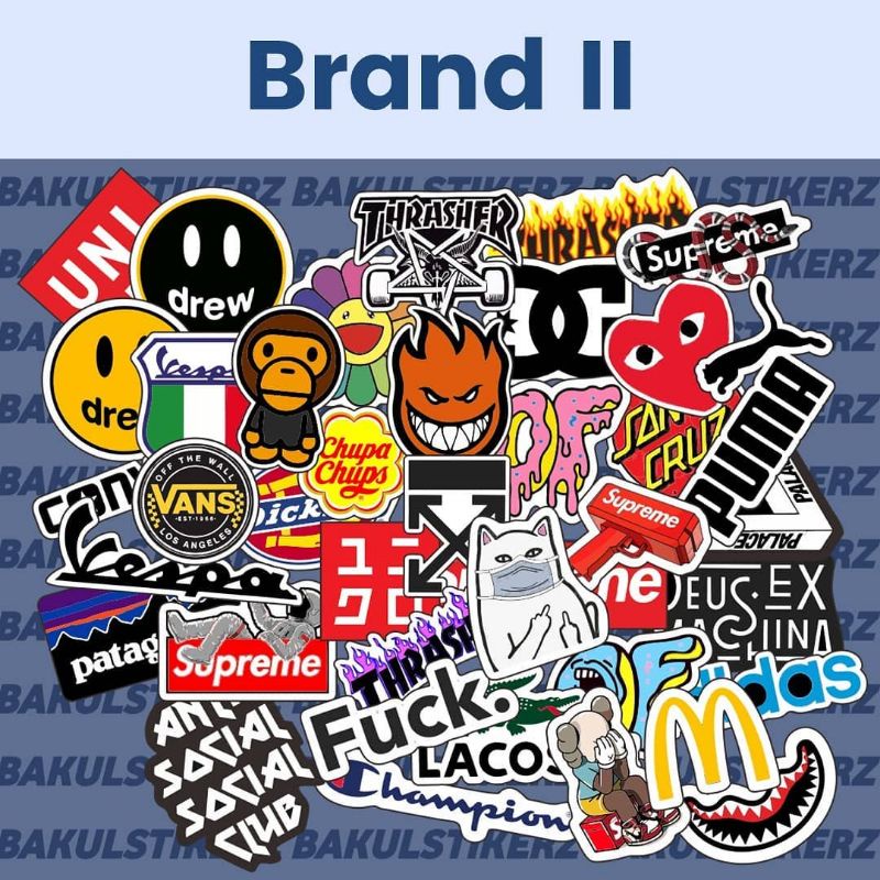 Jual Sticker Brand II | Shopee Indonesia