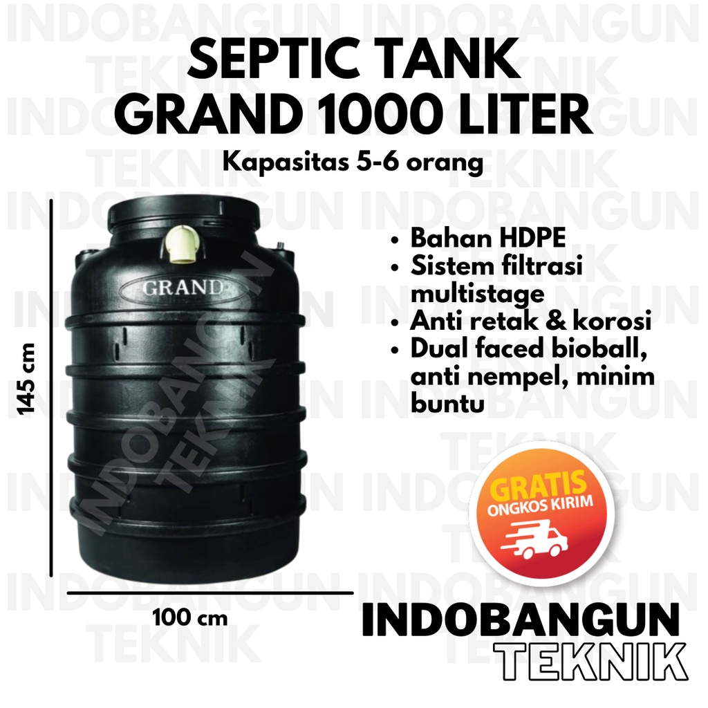 Jual Bio Septic Tank Tedmond Grand 1000 Liter Septitank Sapiteng ...