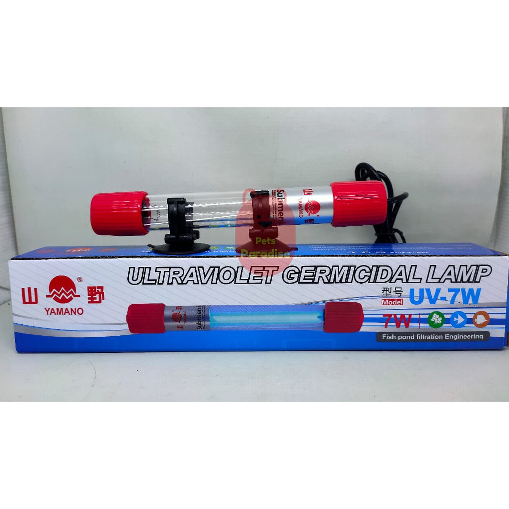 Jual Lampu Anti Lumut Bakteri Ultraviolet Germicidal Lamp YAMANO UV 7WATT | Shopee Indonesia