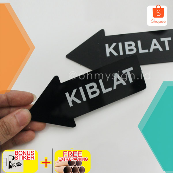 Jual Sign Kiblat Acrylic | Papan Sign Board Akrilik Keren | Shopee ...