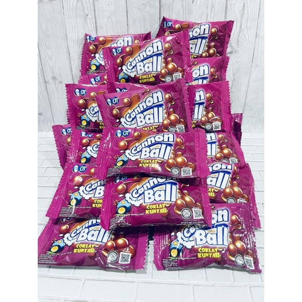 Jual Permen Coklat Lunak asem Manis CANON BALL | Shopee Indonesia