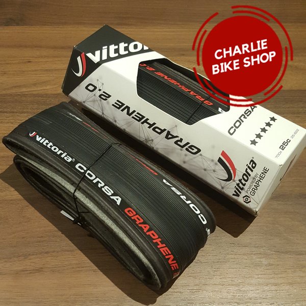 Jual Ban Luar Vittoria Competition Corsa Graphene 2.0 700X25 Clincher Black | Shopee Indonesia