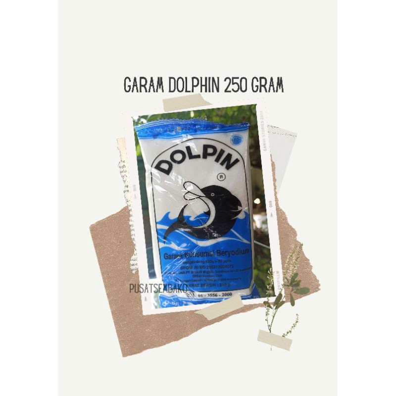 Jual Garam Dolphin Beryodium 250gram | Shopee Indonesia