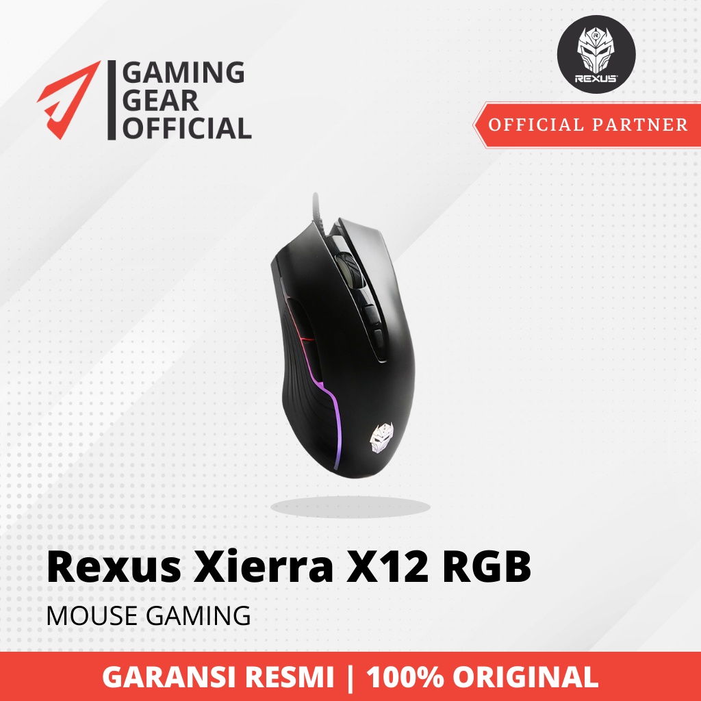 Jual [100% ORI] Rexus Mouse Gaming Xierra X12 | Shopee Indonesia