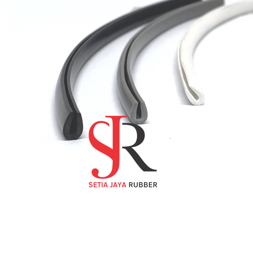 Jual Karet List U Jepit Kecil Jepit Plat Ketebalan 1-2mm Hitam Abu ...