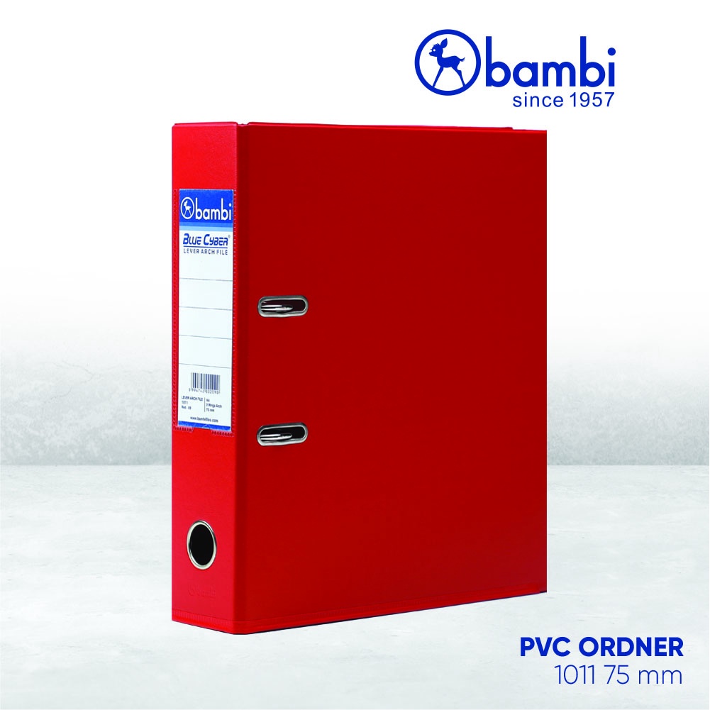 Jual Bambi Ordner A4 JUMBO SIZE 75 mm PVC Lever Arch File kode 1011 ...