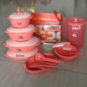 Jual bloomia set + free tupperware | Shopee Indonesia