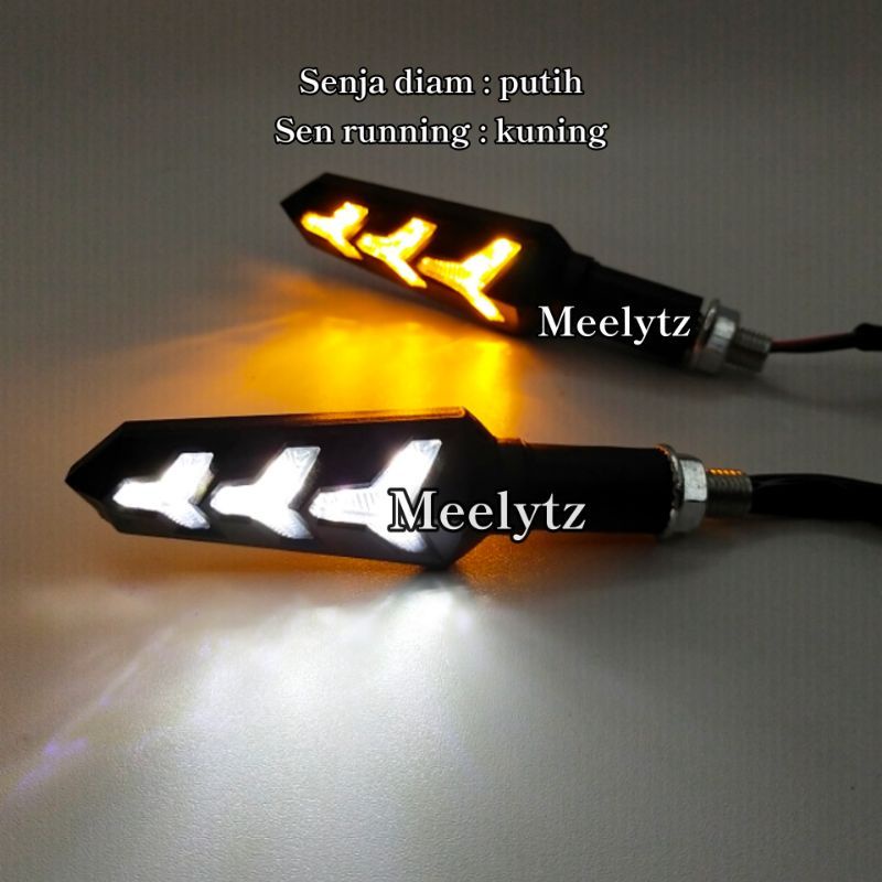 Jual Sein Running Led Panah 2 Sisi Sein Runing Vixion Cbr Cb Klx Xabre Taiger Scorpio Crf Lampu ...