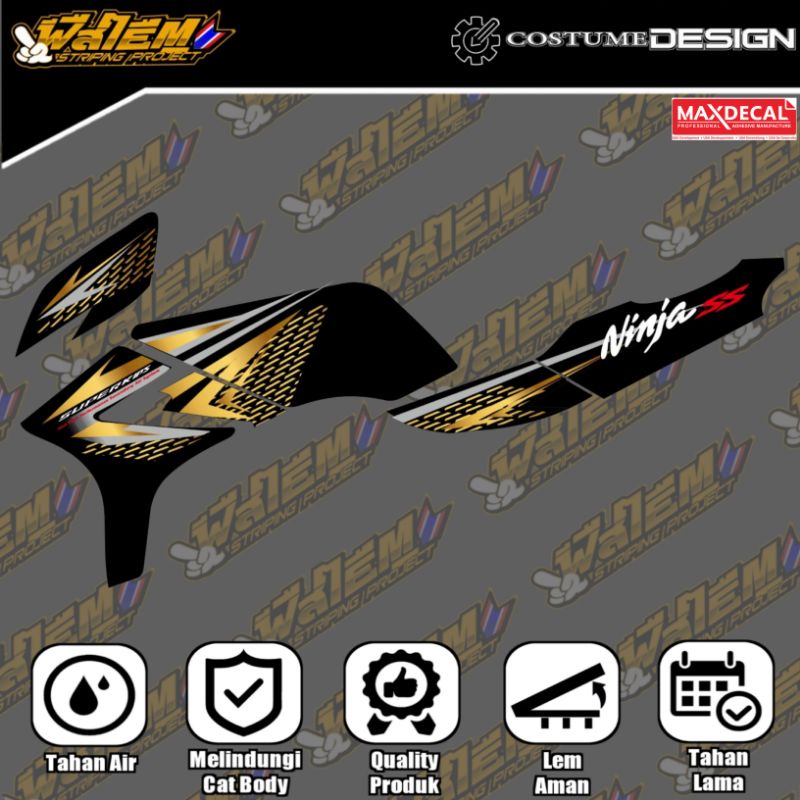 Jual Striping Sticker Ninja R Ninja Ss Victor S Transparan Custom ...