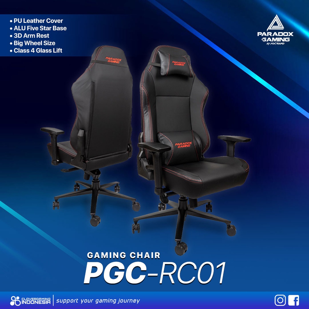 Jual Paradox Gaming PGC-RC01 - PGCRC01 Gaming Chair | Shopee Indonesia