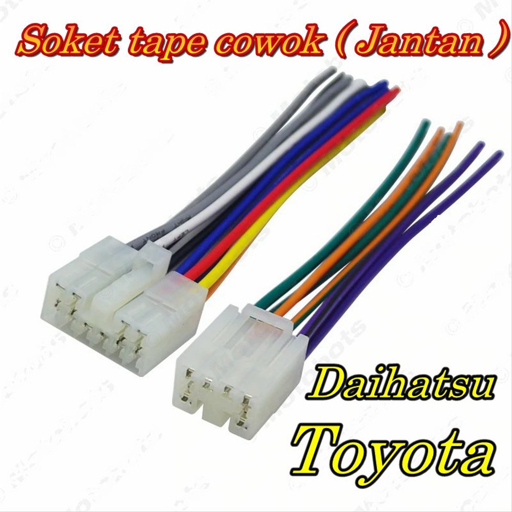 Jual SOKET AUDIO TOYOTA DAIHATSU - SOKET MALE UNTUK TAPE BAWAAN TOYOTA ...
