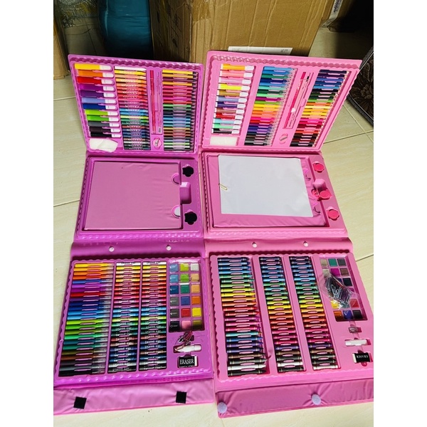 Jual Alat Lukis Set 208pcs Crayon Oil Paste Krayon Mewarnai Pensil ...