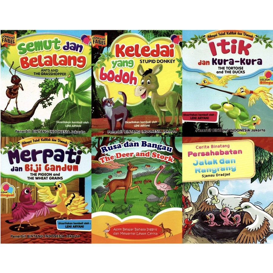 Jual Buku Cerita Binatang (Billingual) | Shopee Indonesia