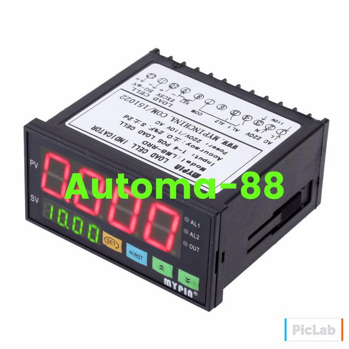 Jual Ac 220V Digital Loadcell Controller Load Cell Out Relay Mypin Lm8Rrd Automa88 Murah ...