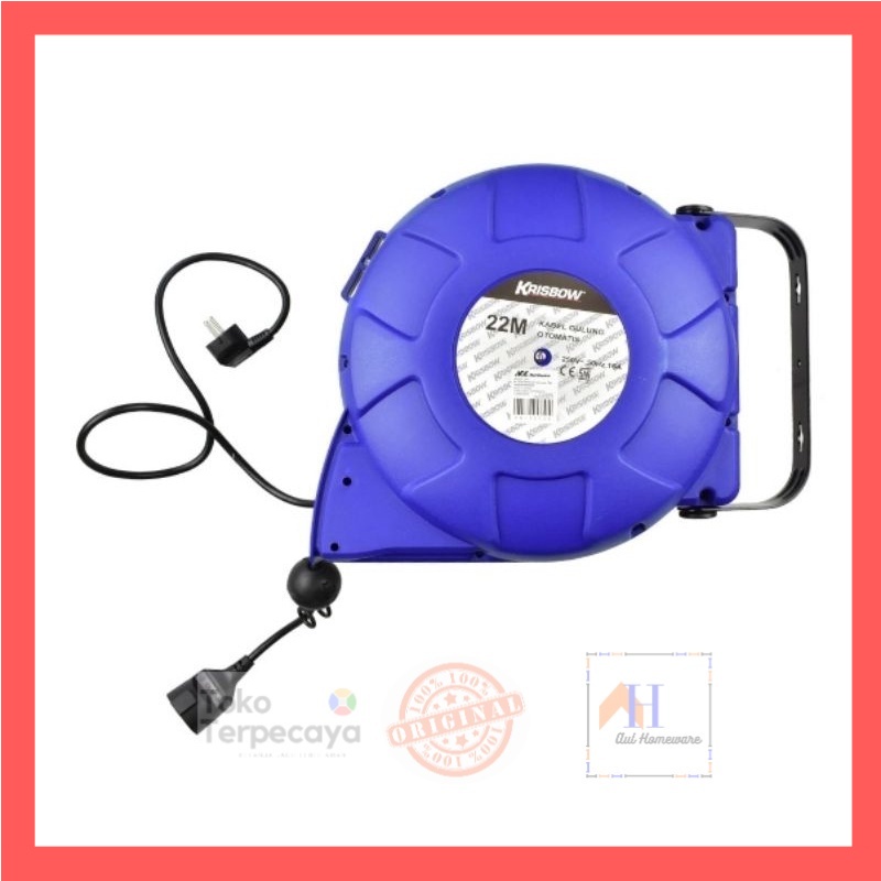 Jual Krisbow Kabel Roll Otomatis 22 Mtr/Kabel Roll | Shopee Indonesia