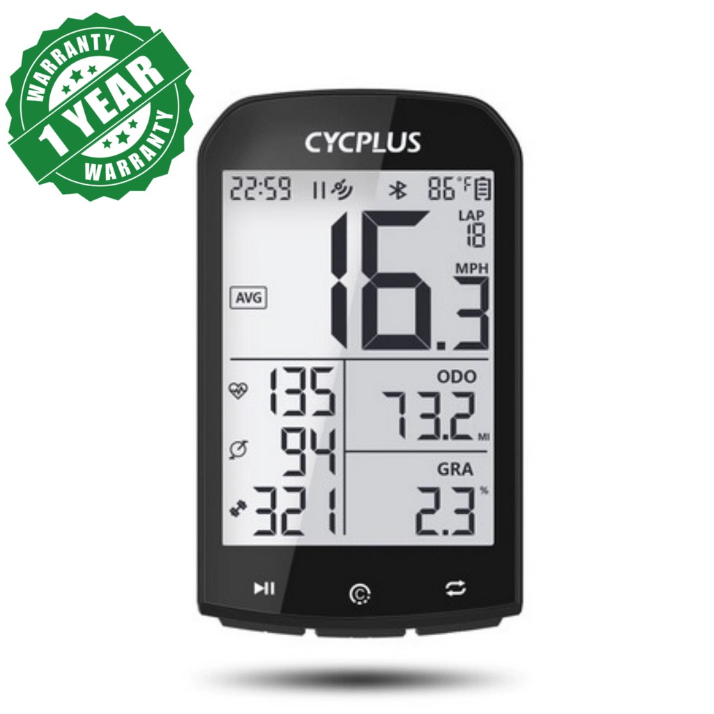 Jual CYCPLUS M1 GPS Bike Computer Speedometer support For Wahoo Garmin ...