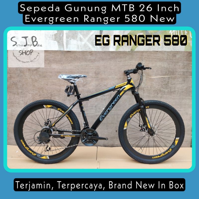 Jual Sepeda Gunung MTB 26 Inch EVERGREEN RANGER 580 New Steel Hi-Ten ...