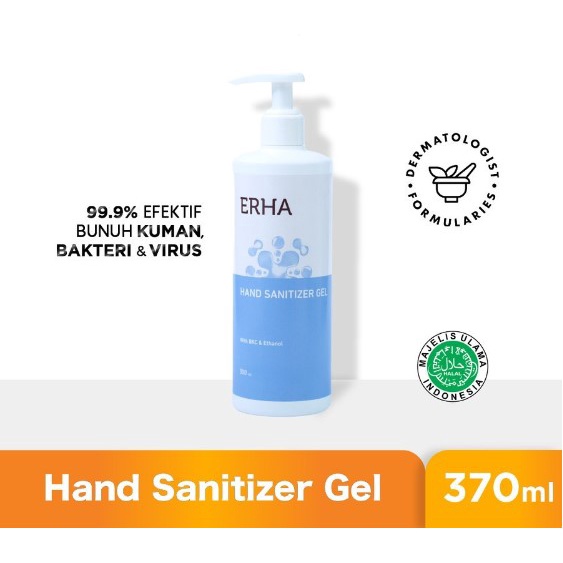 Jual Erha Hand Sanitizer Gel With Moisturizer 370ml | Shopee Indonesia