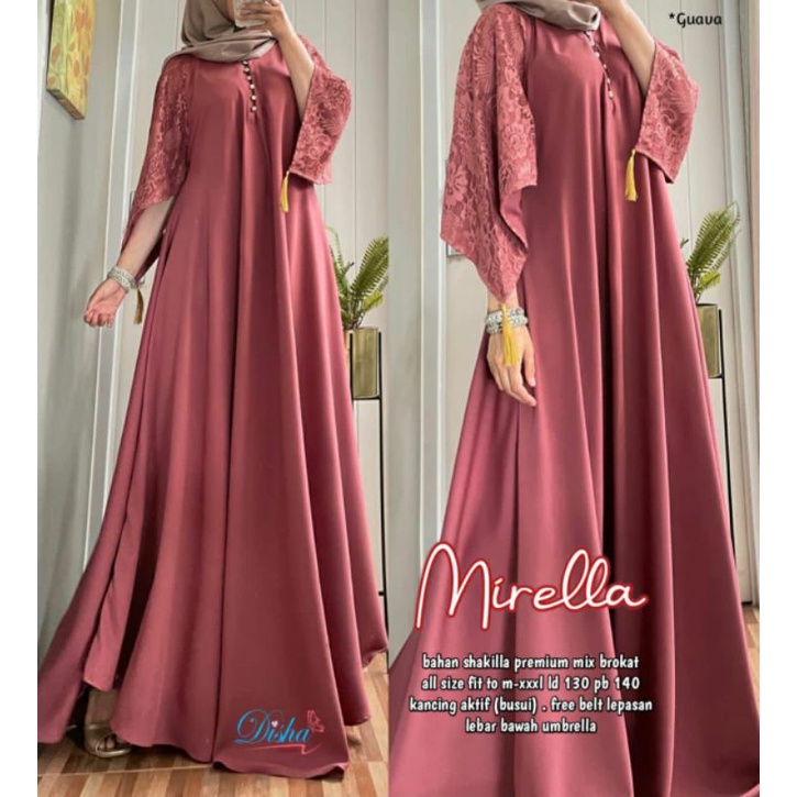 Jual MIRELLA MAXY DRESS SHAKILA PREMIUM MIX BROKAT GAUN PESTA KONDANGAN MEWAH | Shopee Indonesia