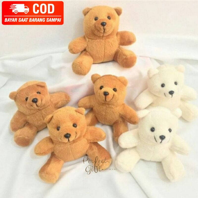 Jual (PERFECTGIFT.OFFICIAL) BONEKA TEDDY BEAR MINI 15CM KADO HADIAH ...