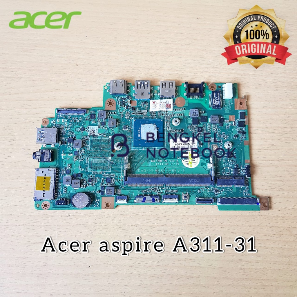Jual Motherboard Acer Aspire 3 A311-31 DA0ZHEMB8E0 | Shopee Indonesia