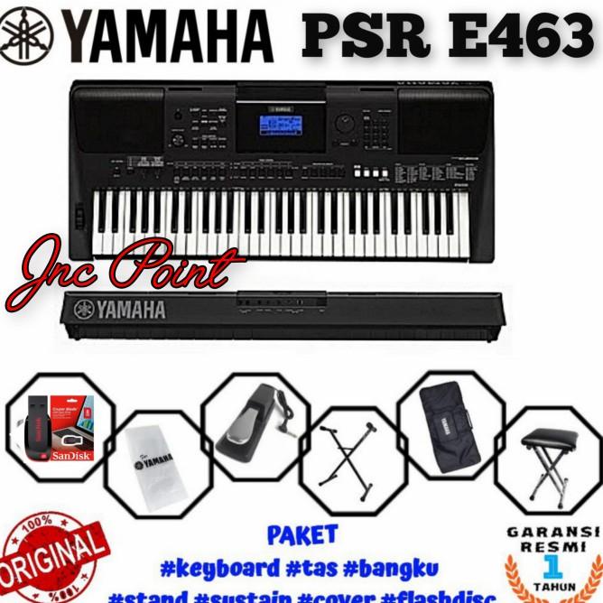 Jual KEYBOARD YAMAHA PSR E463/PSE E 463 BONUS STAND + TAS YAMAHA + COVER | Shopee Indonesia
