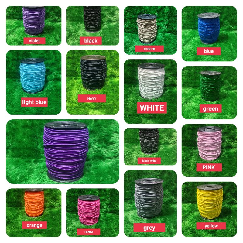 Jual tali elastis frame tenda 2mm (10meter ) | Shopee Indonesia