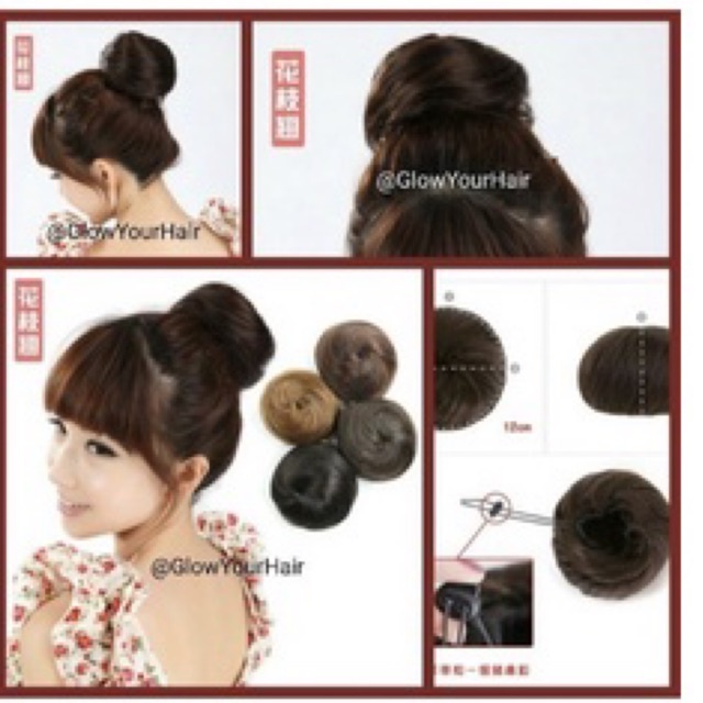 Jual Fun bun ( cepol korea ) korean bun /hairclip murah hairclip cepol ...