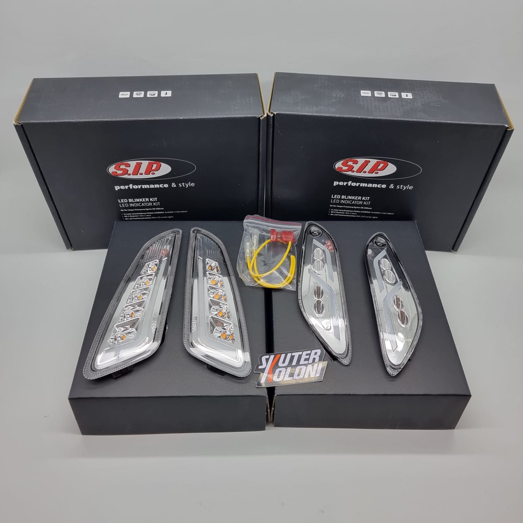 Jual SIP Indicator Sein LED Set Vol.2 Clear Vespa Sprint Primavera ...