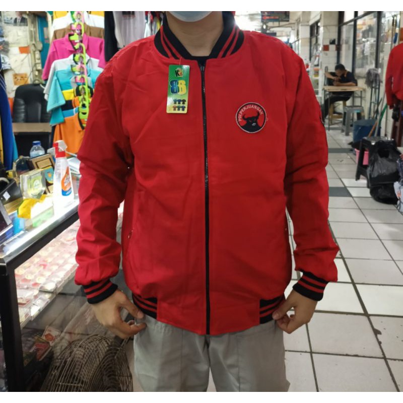 Jual JAKET BOMBER PDI TERBARU (free topi) | Shopee Indonesia